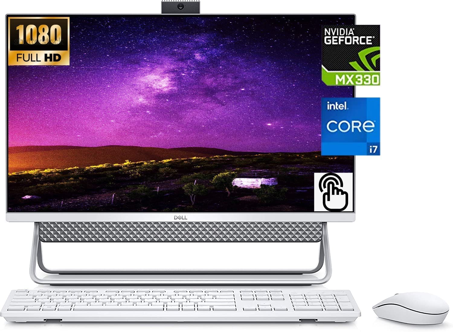 Dell Inspiron 27 7000 Series Touchscreen All-in-One Desktop, 11th Gen Intel Core i7-1165G7, 32GB RAM 1TB SSD, GeForce MX330-1080p, Windows 10 Home