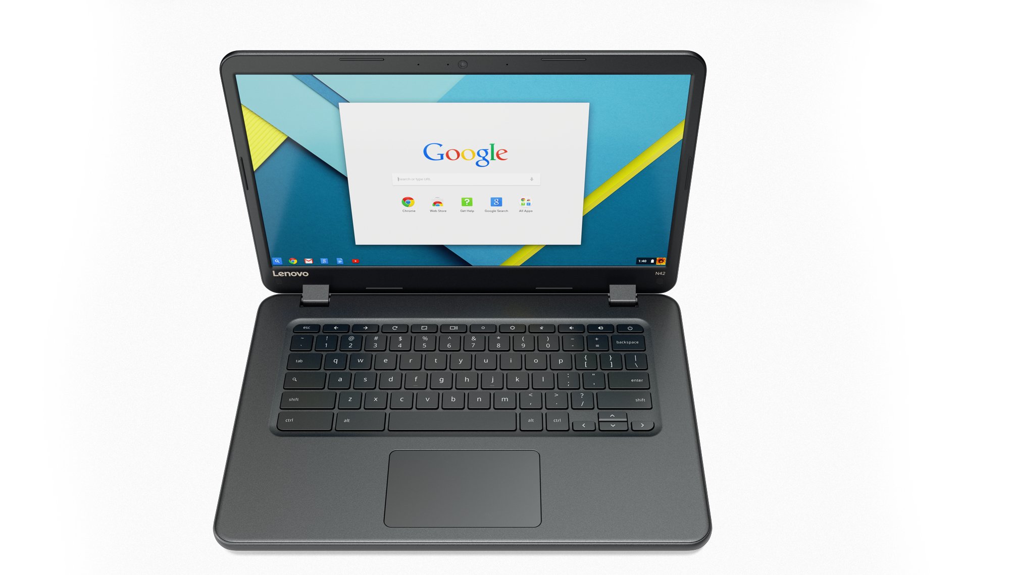 Lenovo 80US0003US N42 Chrome Intel N3060 2.4 GHz Laptop, 2 GB RAM