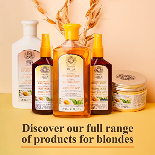 Intea Chamomile Shampoo - Premium Blonde Brightening Shampoo - Non-Ammonia, Easy Application for Natural or Dyed Hair - 8.5oz