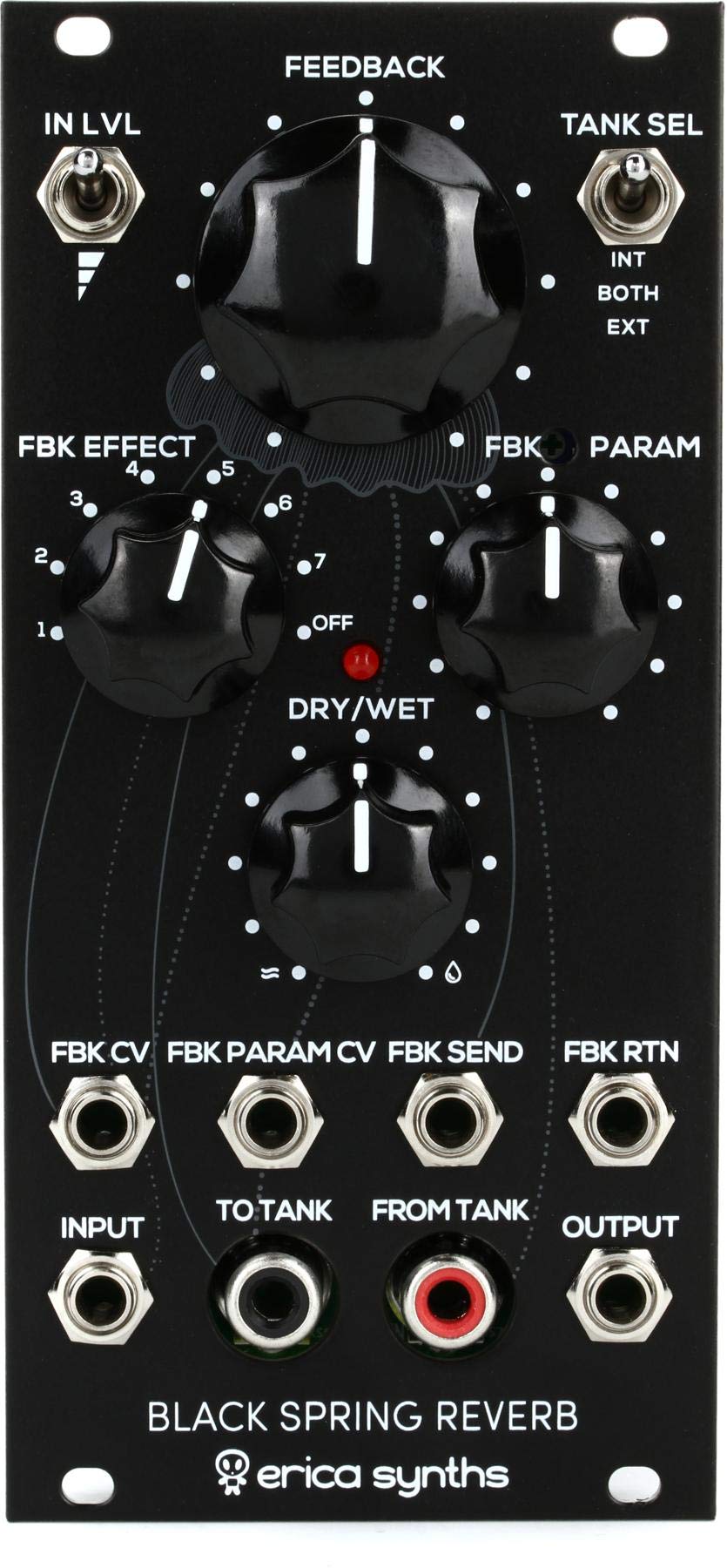 Erica Synths Black Spring Reverb Eurorack Spring Reverb Module