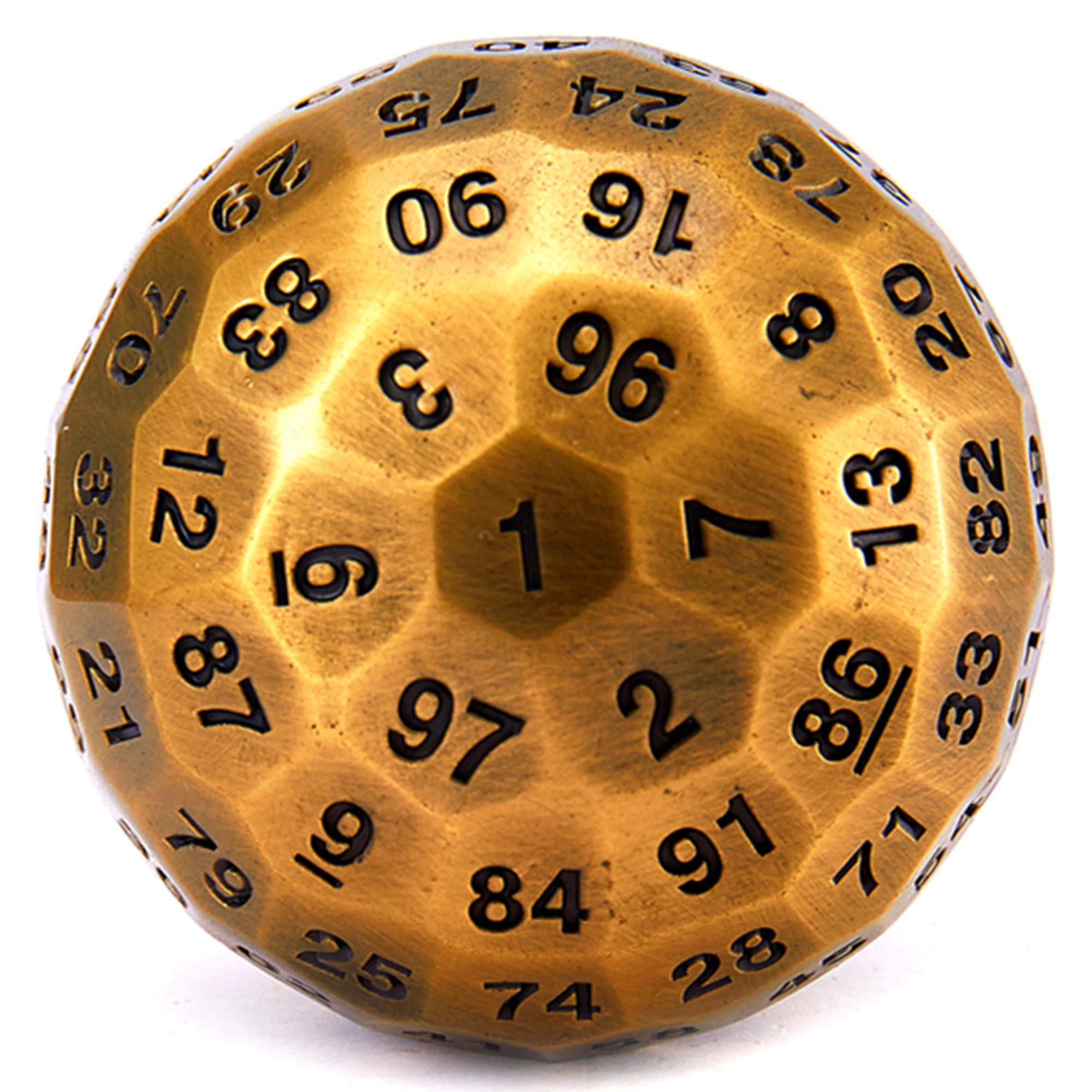 DND Metal Dice Set ,100 Sided die Dungeon Dragon Dice Skull Splitter Polyhedral The New D100 Giant Metal Dice Set D&D (The Diameter of 1.97in)