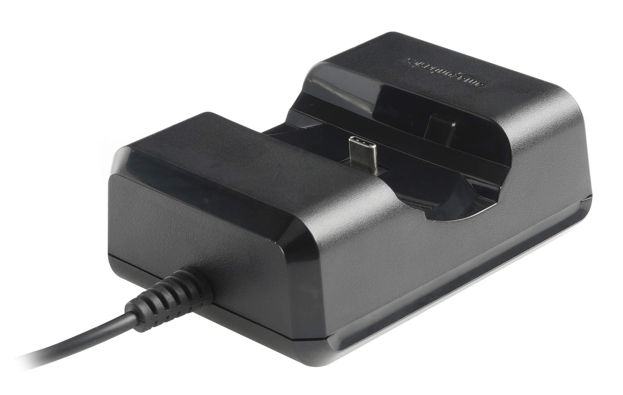 Amazon Basics Charging Dock for Nintendo Switch Pro Controller with USB Cable - 2.6 Feet Cable, Black