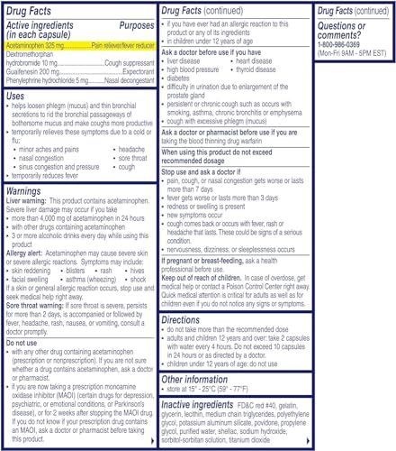 Alka-Seltzer Plus Maximum Strength Cough, Mucus & Congestion Powermax Liquid Gels, Fast and Effective Chest Congestion Relief, Cough Suppressant, For Adults and Children 12 Years and Older 24 Count