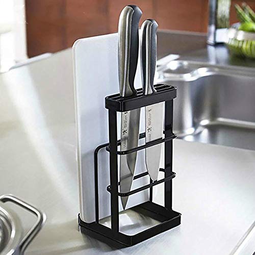 VANRA - Steel Holder for Cutting Boards and Knives - Kitchen Utensil Organizer, Suitable as Pot Lid Holder