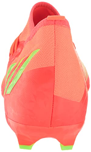 adidas Unisex Edge.3 Predator Firm Ground Soccer Shoe, Solar Red/Solar Green/Black, 9 US men
