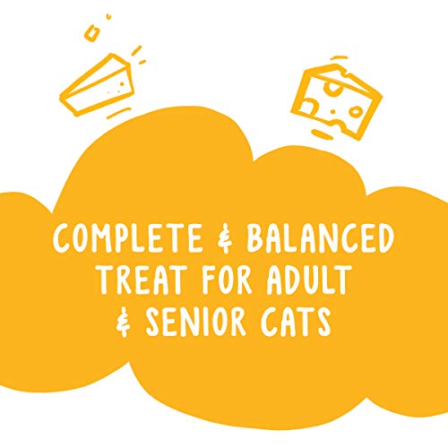 Purina Friskies Made in USA Facilities Cat Treats, Party Mix Cheezy Craze Crunch - 20 oz. Canister