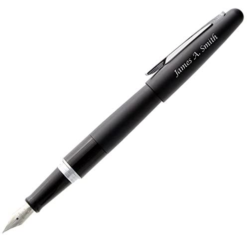 PILOT Engraved Metropolitan Pen - Personalized with Your Name (Fountain Fine Nib, Black)