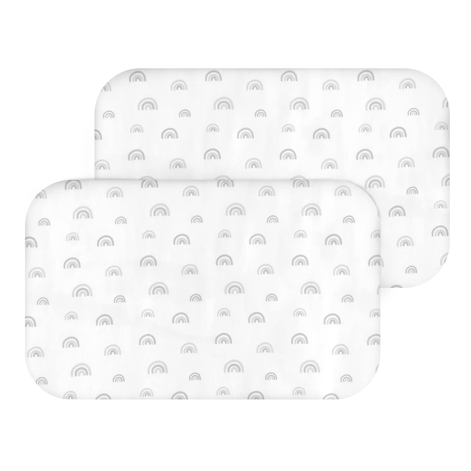 Bedside Sleeper Bassinet Sheets to Fit Baby Delight, ANGELBLISS, Mika Micky, Milliard, MiClassic, Dream On Me, Baby Joy Bassinet, Soft Breathable Rainbow Bassinet Sheet(34"x 21"x 5") for Boys Girls