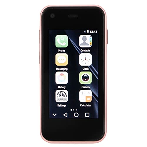 Unlocked Smartphone,Mini Smartphone,Portable Phone 2.5inch HD Touchscreen Lightweight Cell Phone,1GB RAM 8GB ROM Mini Smartphone for Students(Pink)