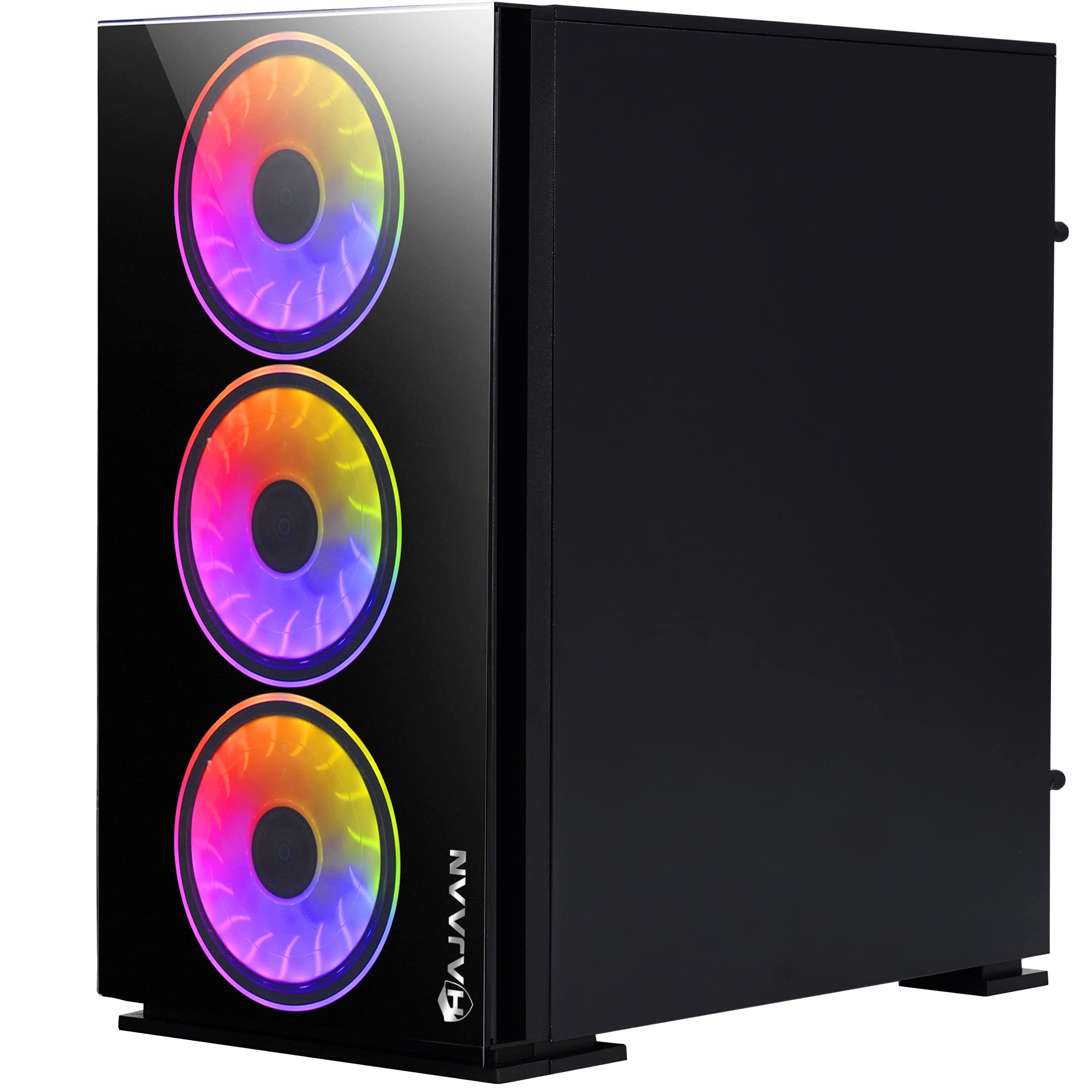 HAJAAN Breeze Gaming Desktop Tower PC with 24 Inch Gaming Monitor- Intel Core i3-10100F Processor 3.6GHz, 16GB DDR4 RAM, 512GB SSD, GeForce GT 1030 2GB, Gaming Headset, Windows 11 Pro