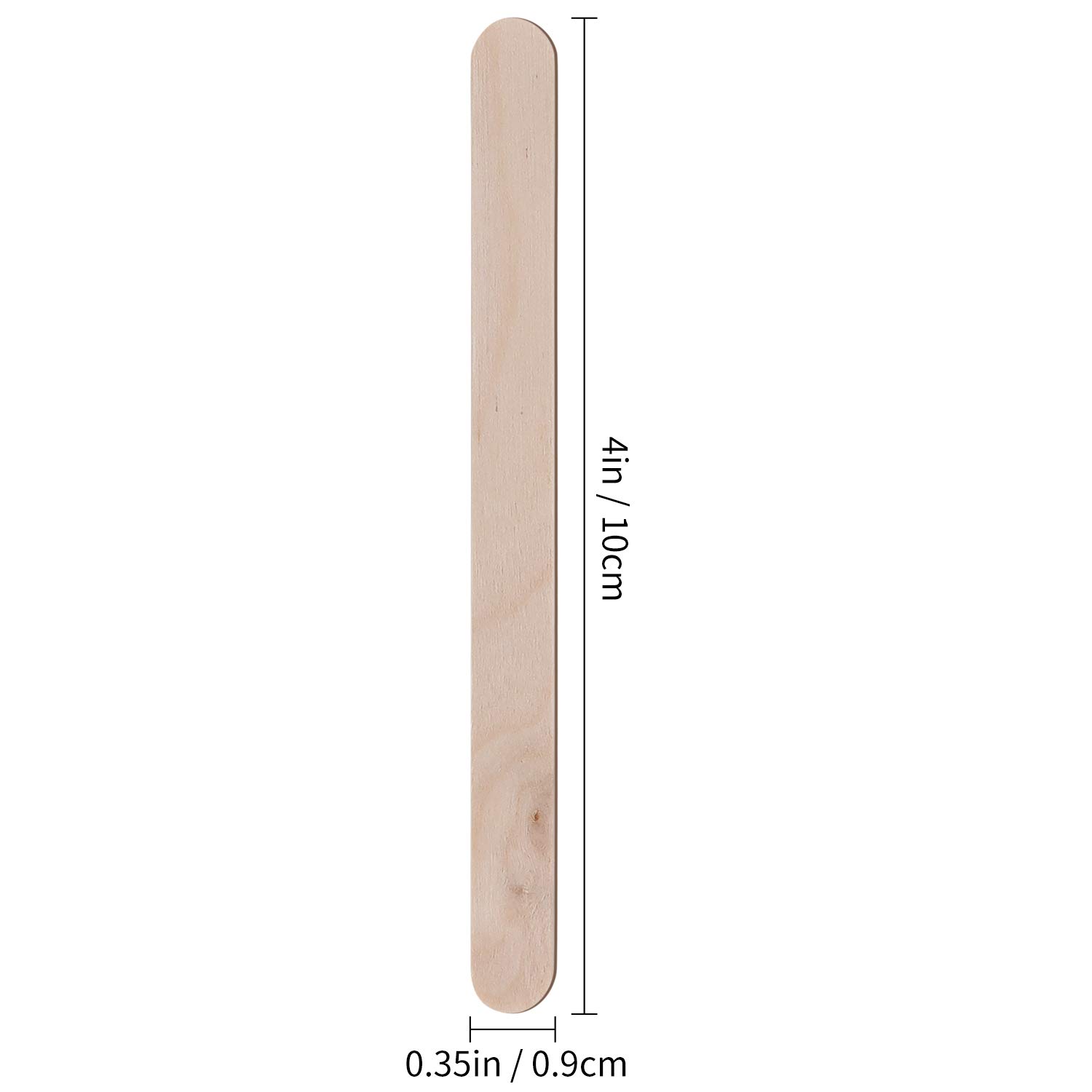 All Natural Wax Applicator Sticks Waxing Wood Body Spa Hair Eyebrow Removal Craft Sticks Applicator Spatula,4 Inch,200 Pieces.