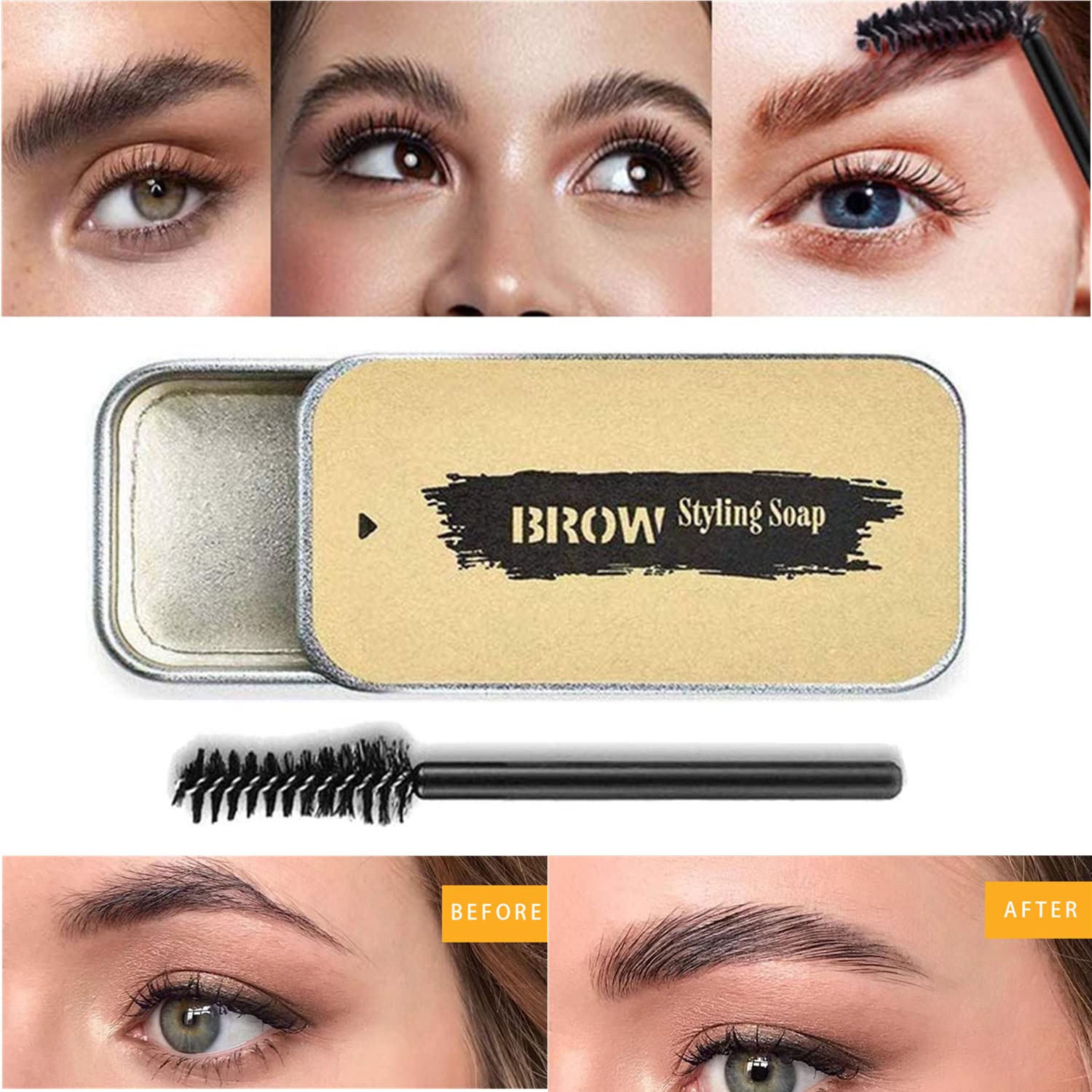 All in One Makeup Kit 12 Colors Eyeshadow Palette, SIGHTLING Foundation, Makeup Brush, Liquid Lipstick, Makeup Sponge, Eyebrow Soap Kit, Winged Eyeliner Stamp Sets for Women