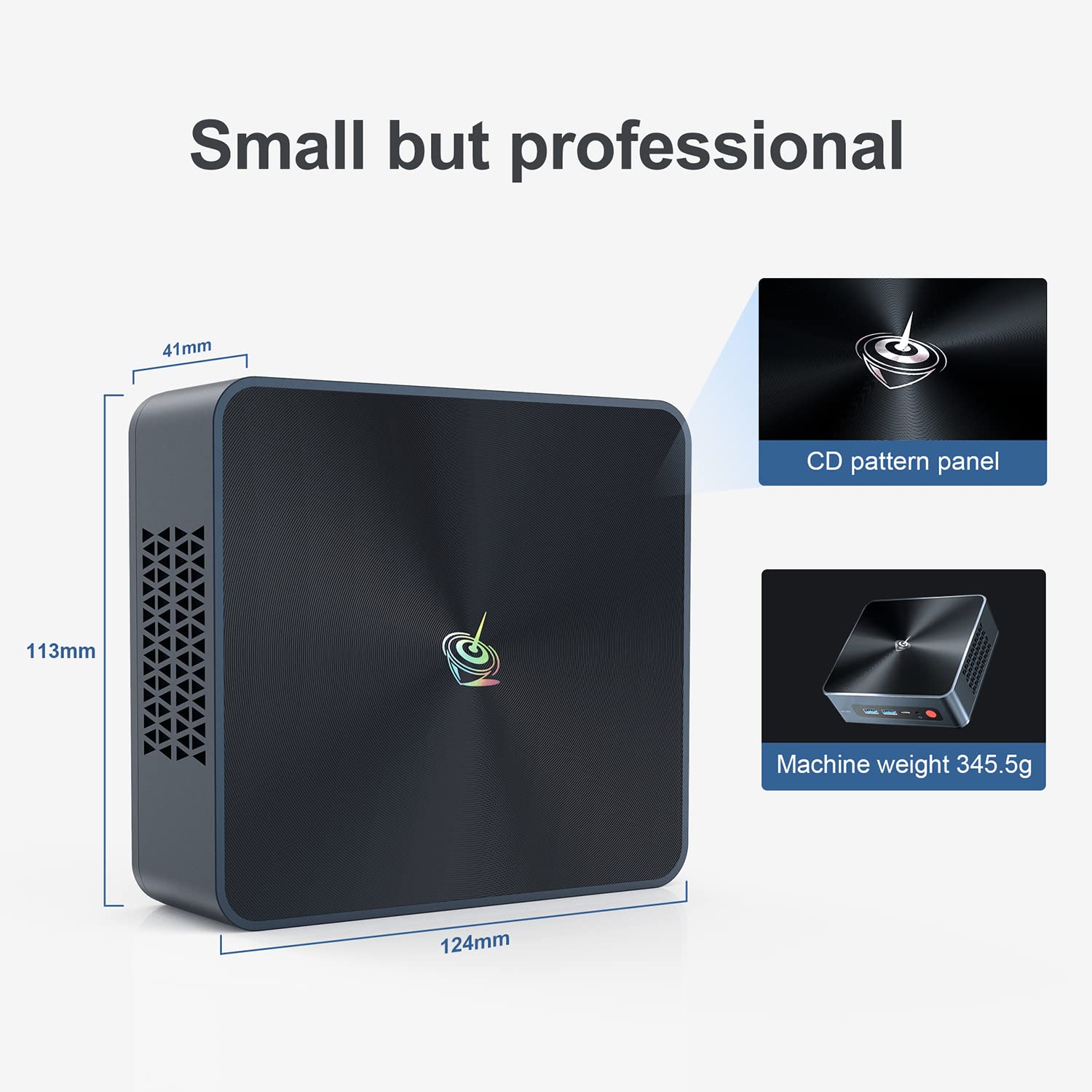 Beelink Mini PC,10th gen Intel Core i5-1035G4,16GB RAM 500GB NVMe M.2 SSD, Gigabit Ethernet, 4K HD, Dual HDMI, WiFi 5, BT5.0, Mini Desktop Computer Support Auto Power On