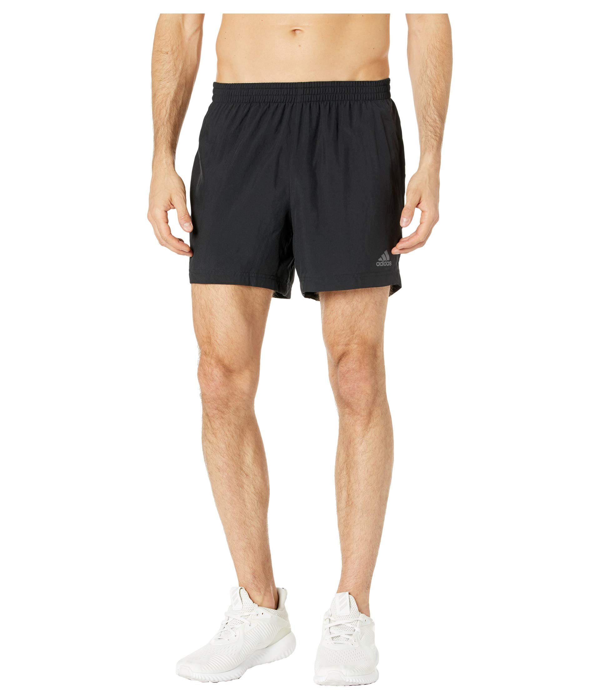 adidas Men's Run It Short 3-Stripes Black/White XX-Large 5"