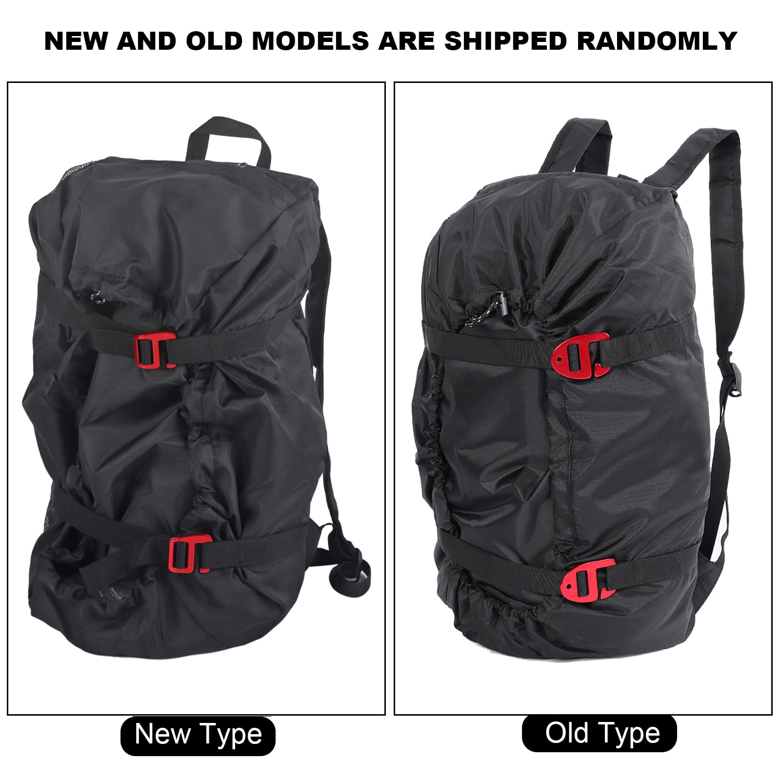 Alomejor Rock Climbing Bag Foldable Water proof Rock Climbing Bag Mountaineering Shoulder Backpack for Outdoor Camping Hiking(22 * 22 * 5cm Black)