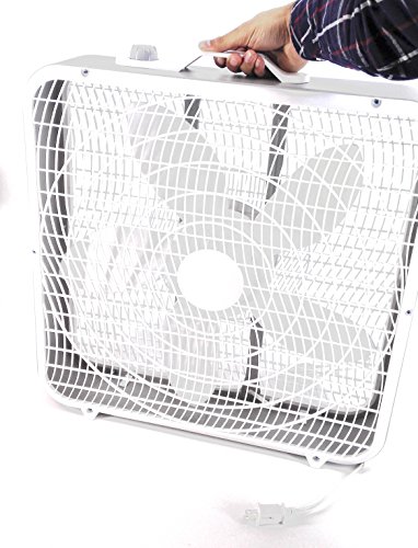 UW UNIWARE THE NAME YOU TRUST 8062 Portable 3 speed box floor fan 20 Inches, quiet operation,125v
