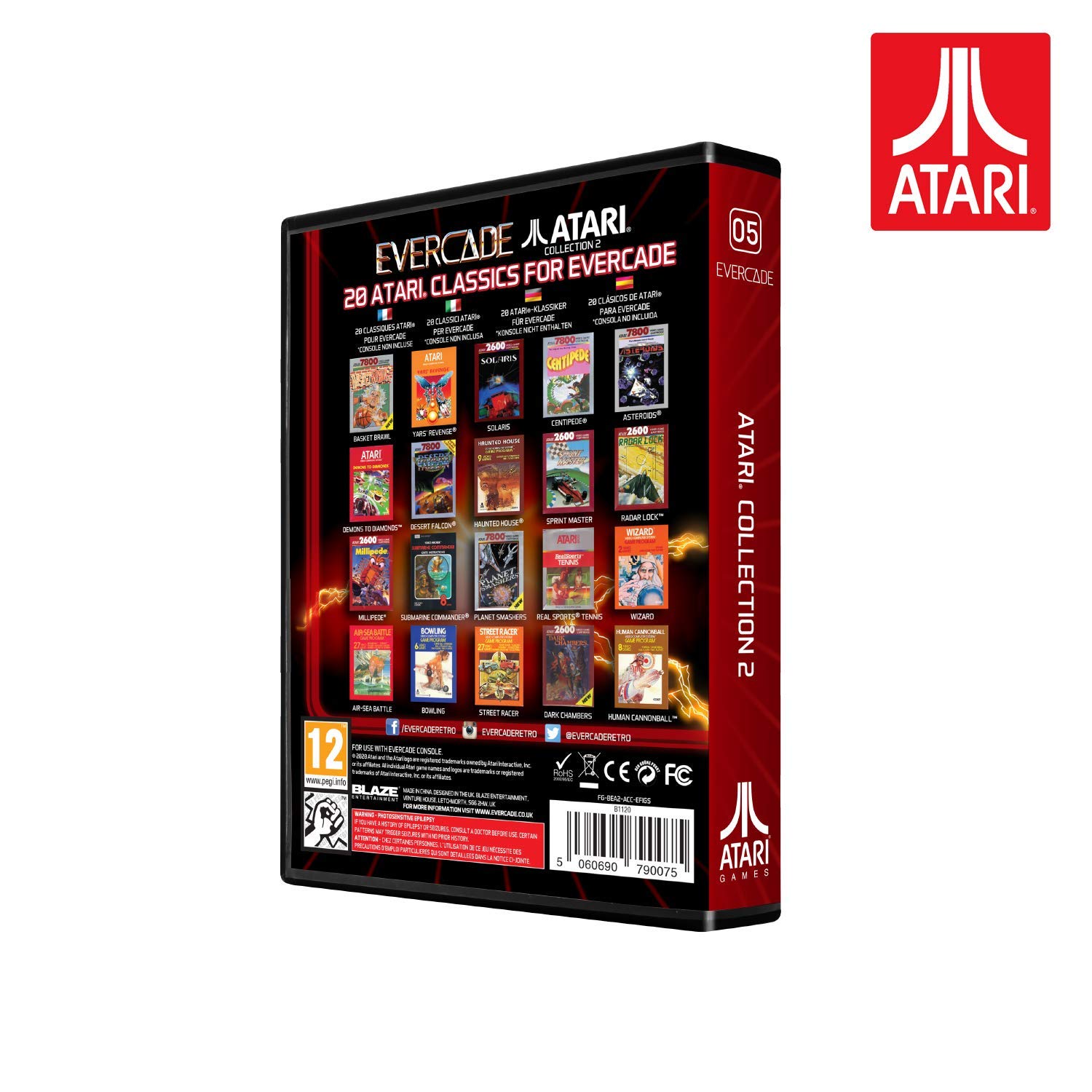 Evercade Atari Cartridge Collection 2 - Electronic Games (Renewed)