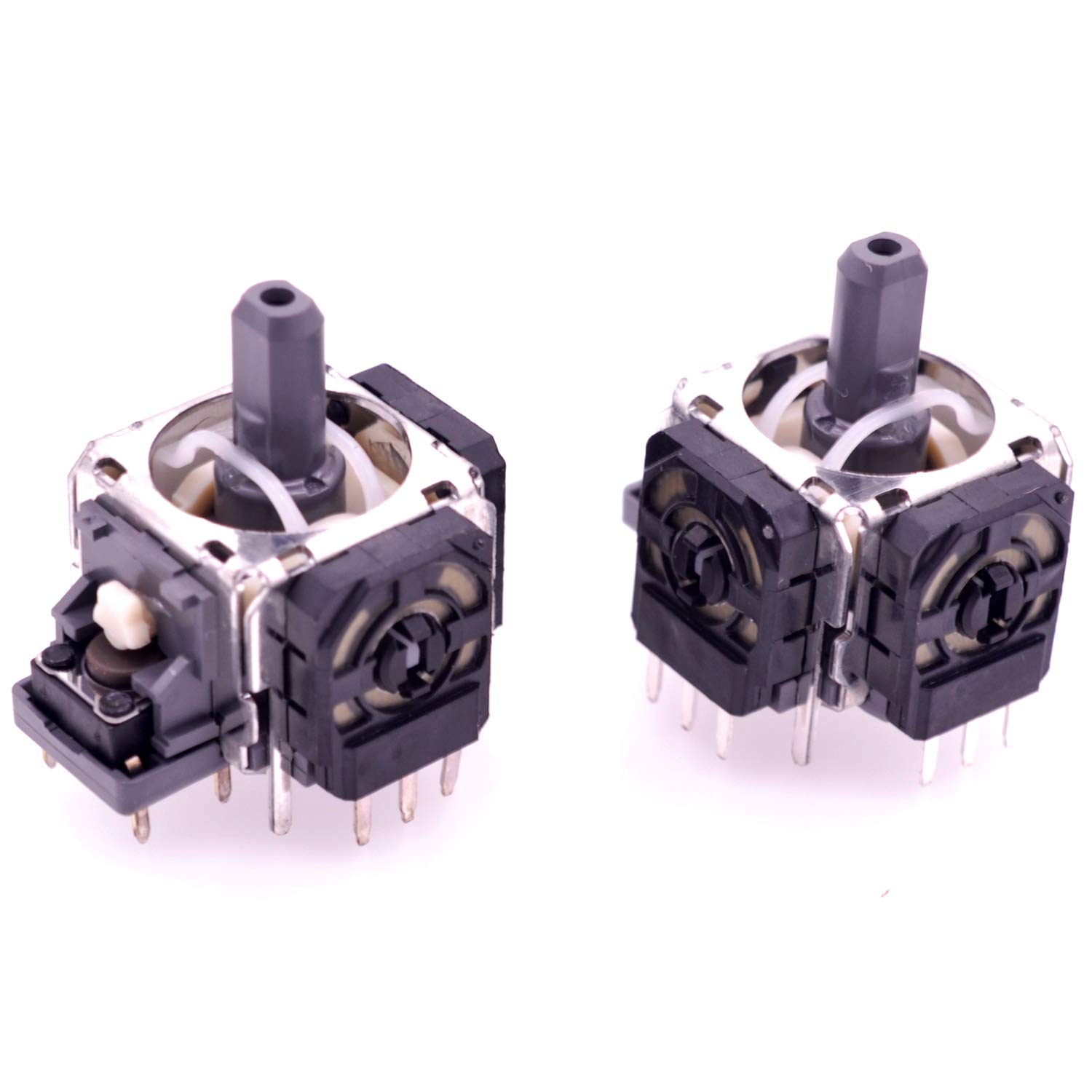 Deal4GO 2 Pack Original 3D Analog Stick Joystick Module Thumbstick Replacement for PS4 DualShock 4 Controller Grey