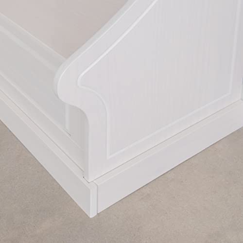 Linon Harris White Corner Breakfast Nook - Nook Only, Table is NOT included!