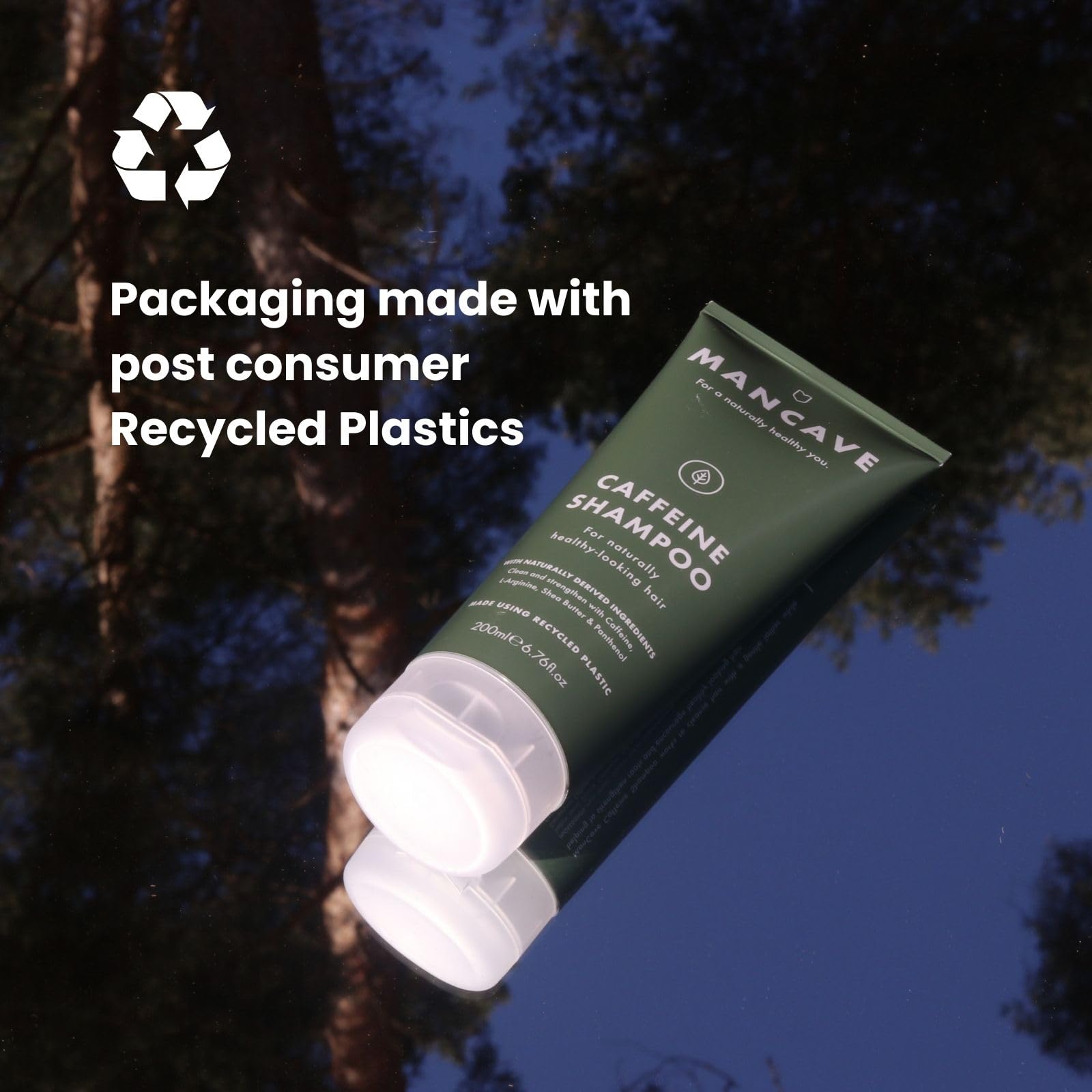 ManCave Natural Caffeine Shampoo 200ml