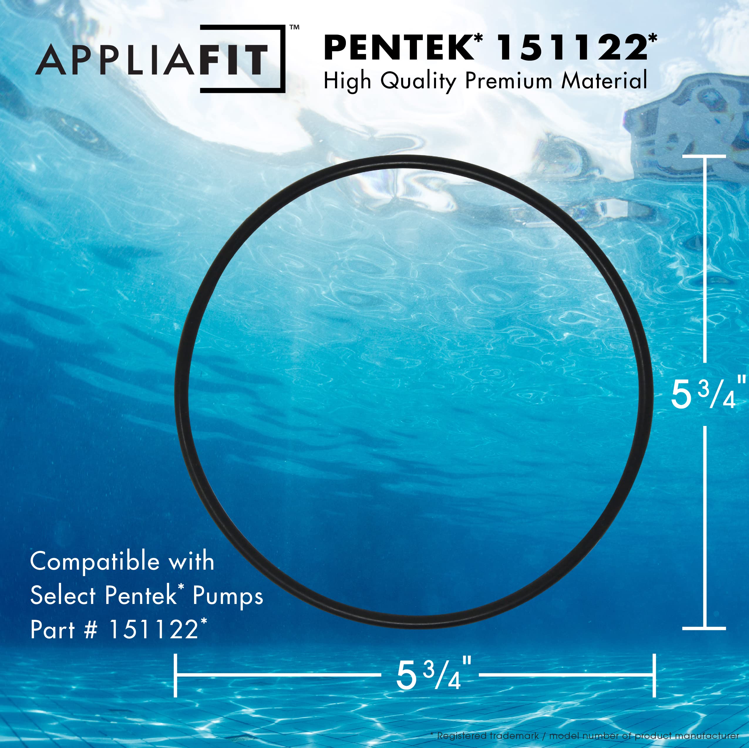 AppliaFit O-Rings Compatible with Pentek 151122 for Big Blue Water Filters and More (6-Pack)