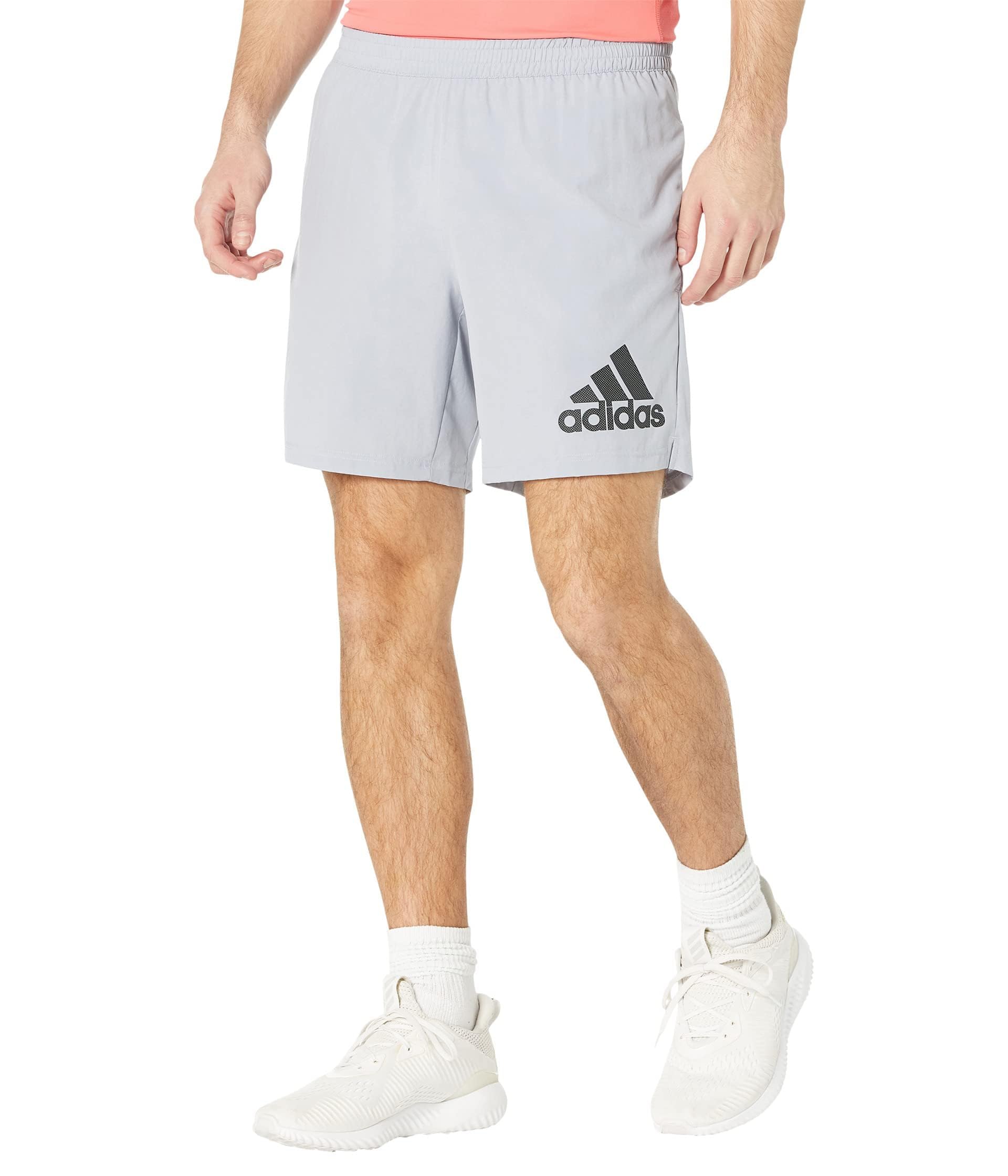 adidas Men's Run It Shorts, Halo Silver, Small