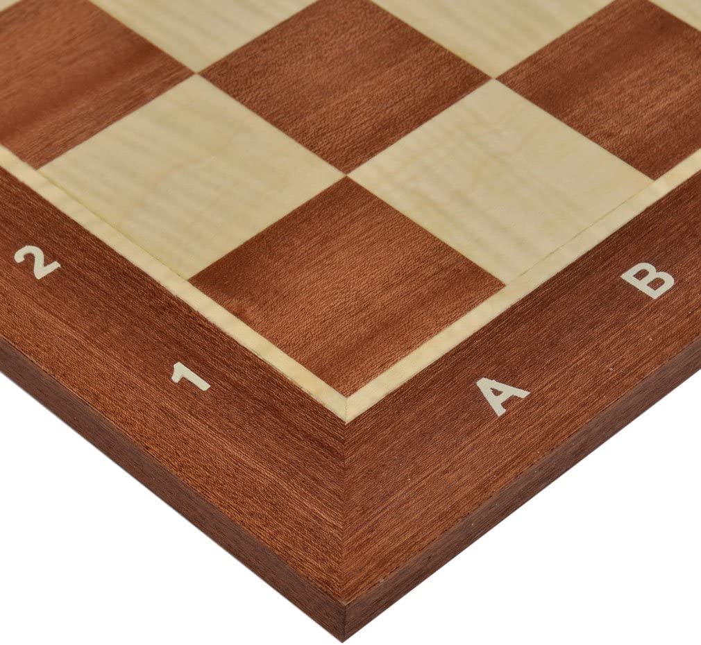 Professional Tournament Wooden Chess Boards, No. 4, 5 and 6-1,75", 2" and 2,25" - Inlay (2.25", Notation)