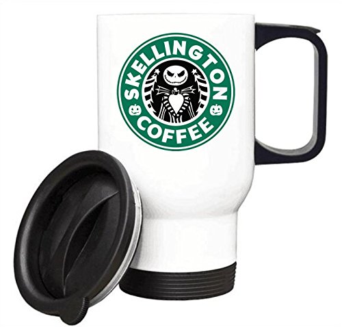 Skellington Coffee Travel Coffee Mug Stainless Steel Car Cup 14 Ounce