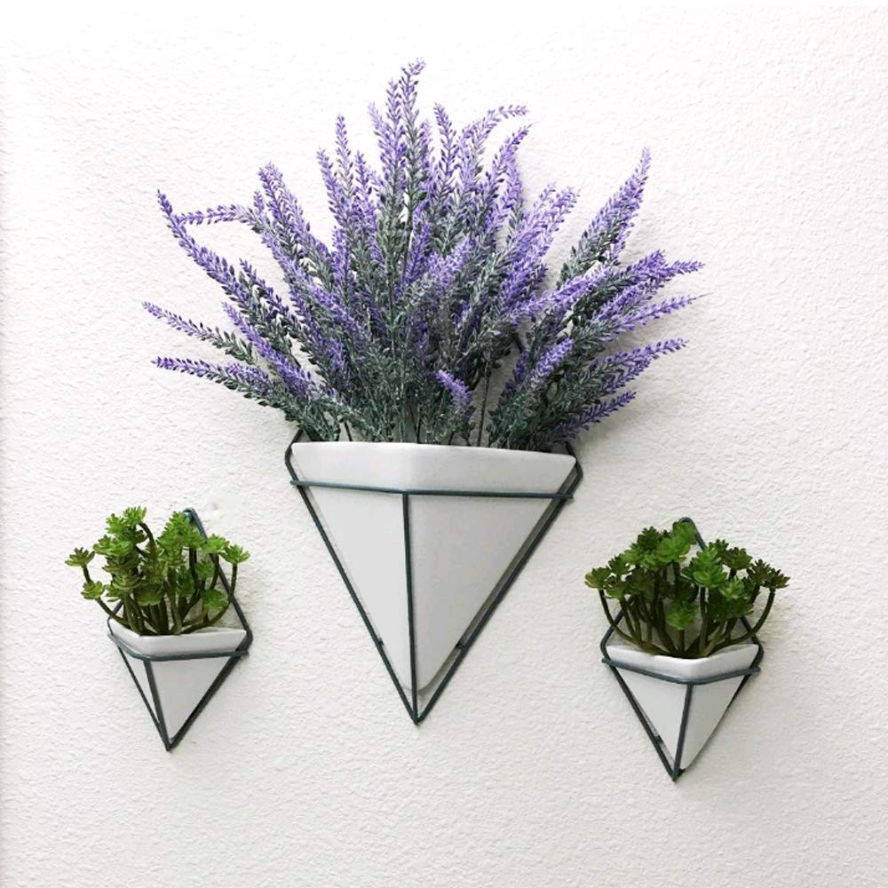 Evoio 10pcs Artificial Flocked Lavender Bouquet, DIY Bridle Flowers Arrangements Home Kitchen Garden Office Wedding Decor Floral-Purple