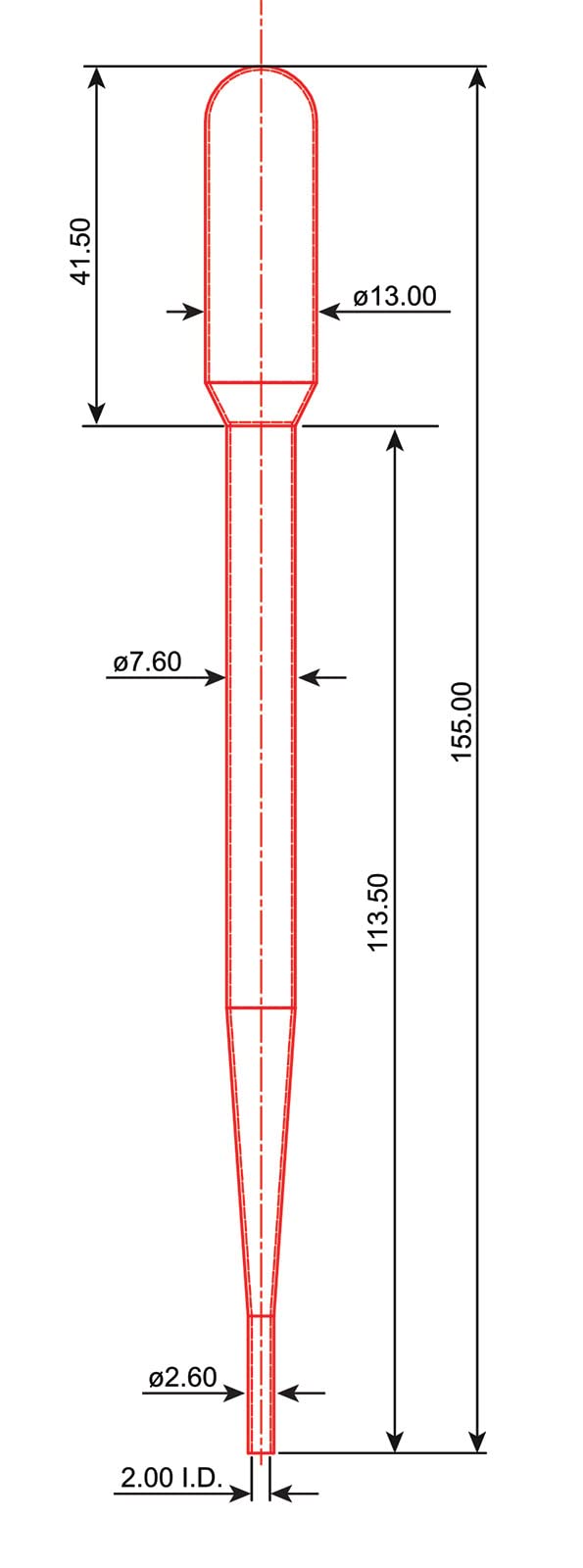 Globe Scientific 138080 LDPE General Purpose Transfer Pipet, Non-Sterile, Standard, 155mm Length, 7.0mL Capacity, Natural, 500 Count (Pack of 10)