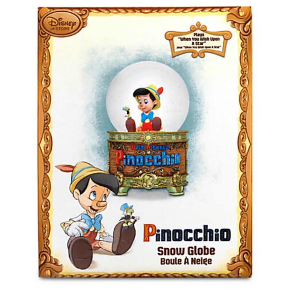 Disney Pinocchio and Jiminy Cricket Snowglobe