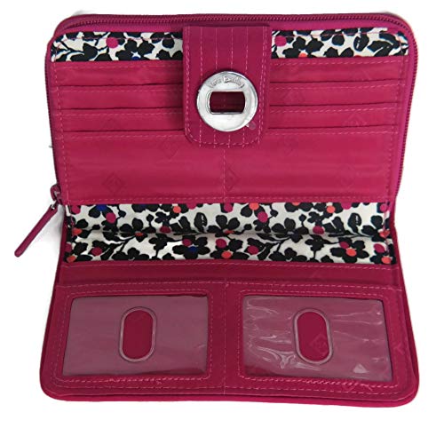 Vera Bradley RFID Turnlock Women's Wallet, Passion Pink, 21952
