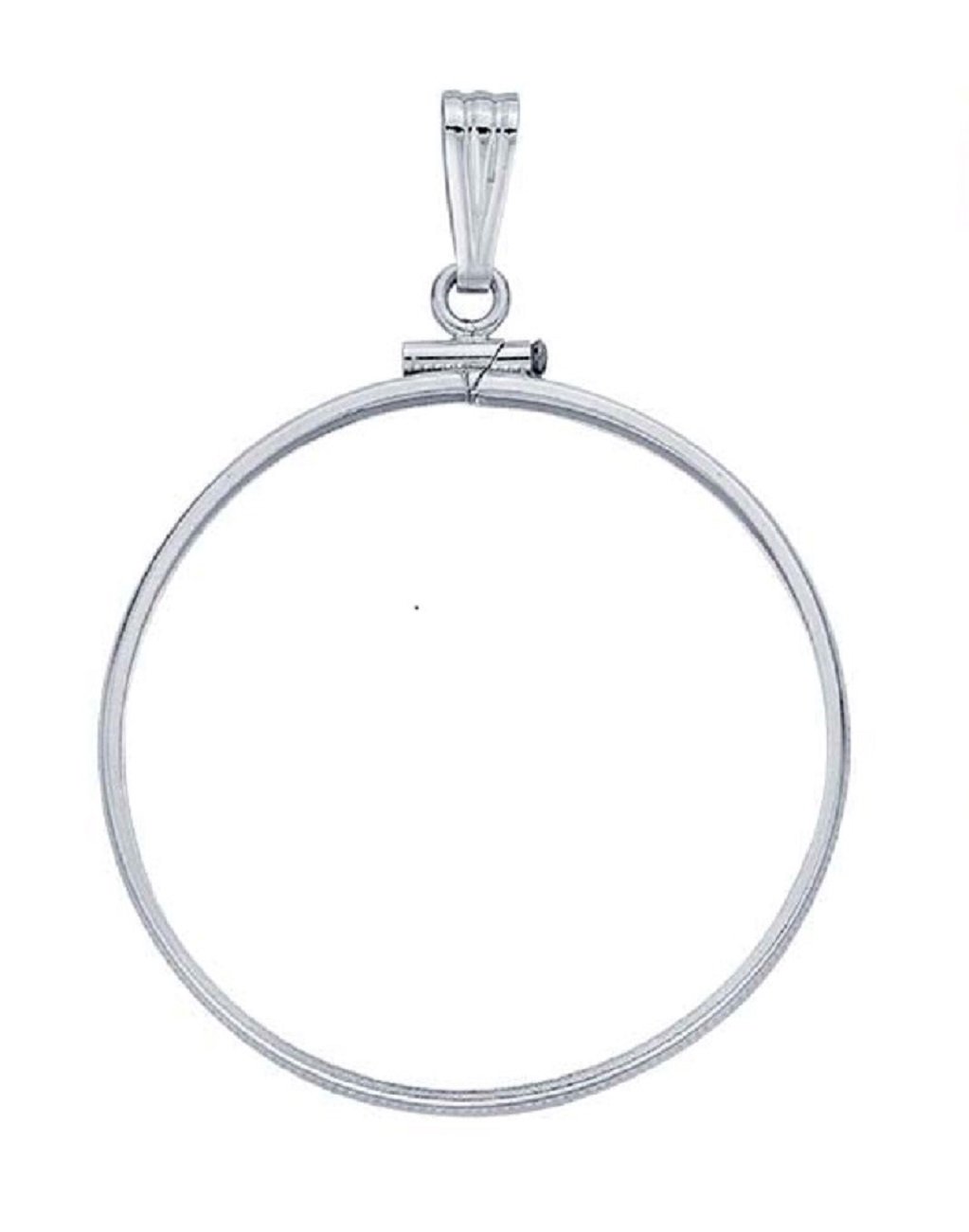 Amazin Jewel US Half Dollar Bezel Pendant Sterling Silver Coin Bezel Pendant for The US Half Dollar - Screw Top Design