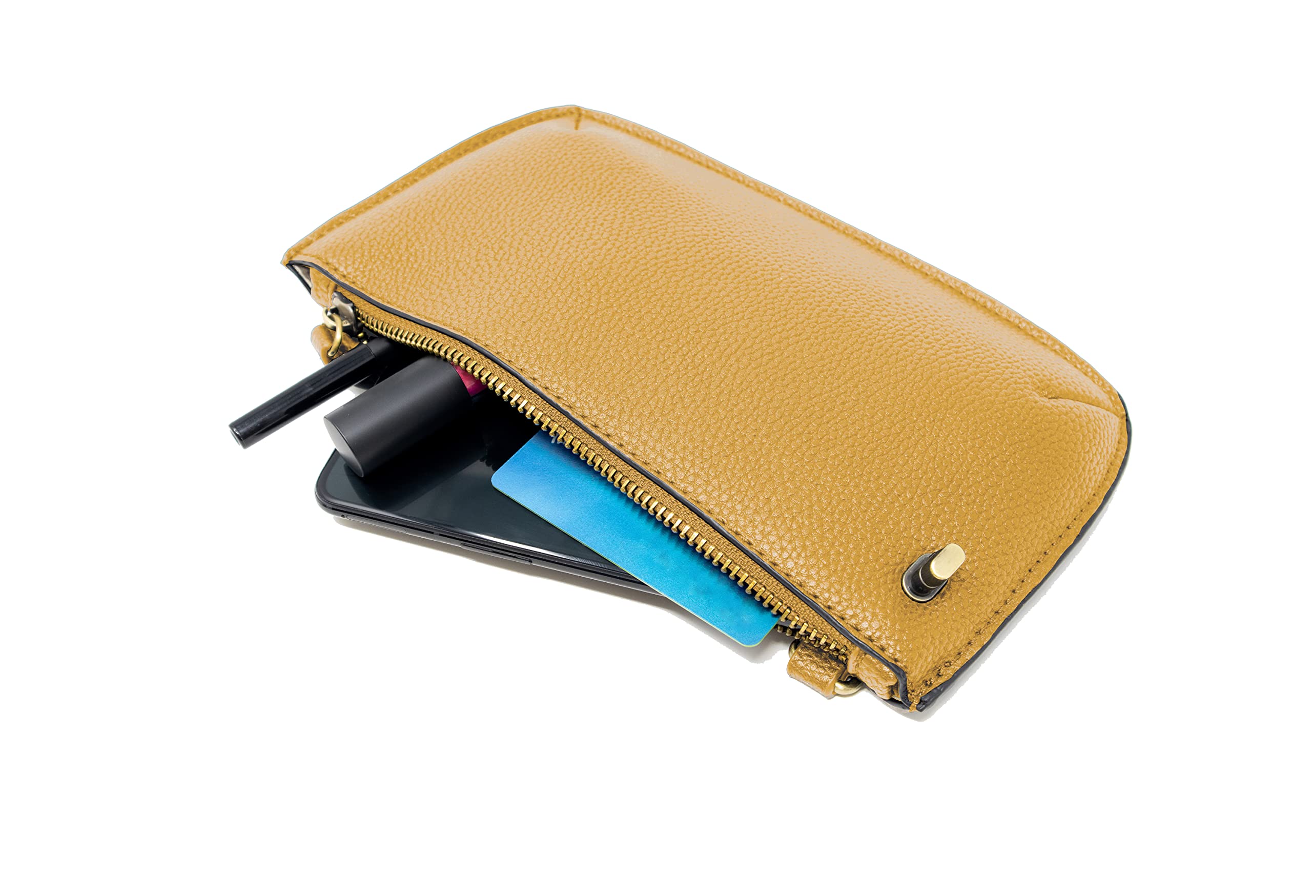 Joy Susan Women's Fashion Purse Mini Crossbody Wristlet Clutch Handbag - Butter