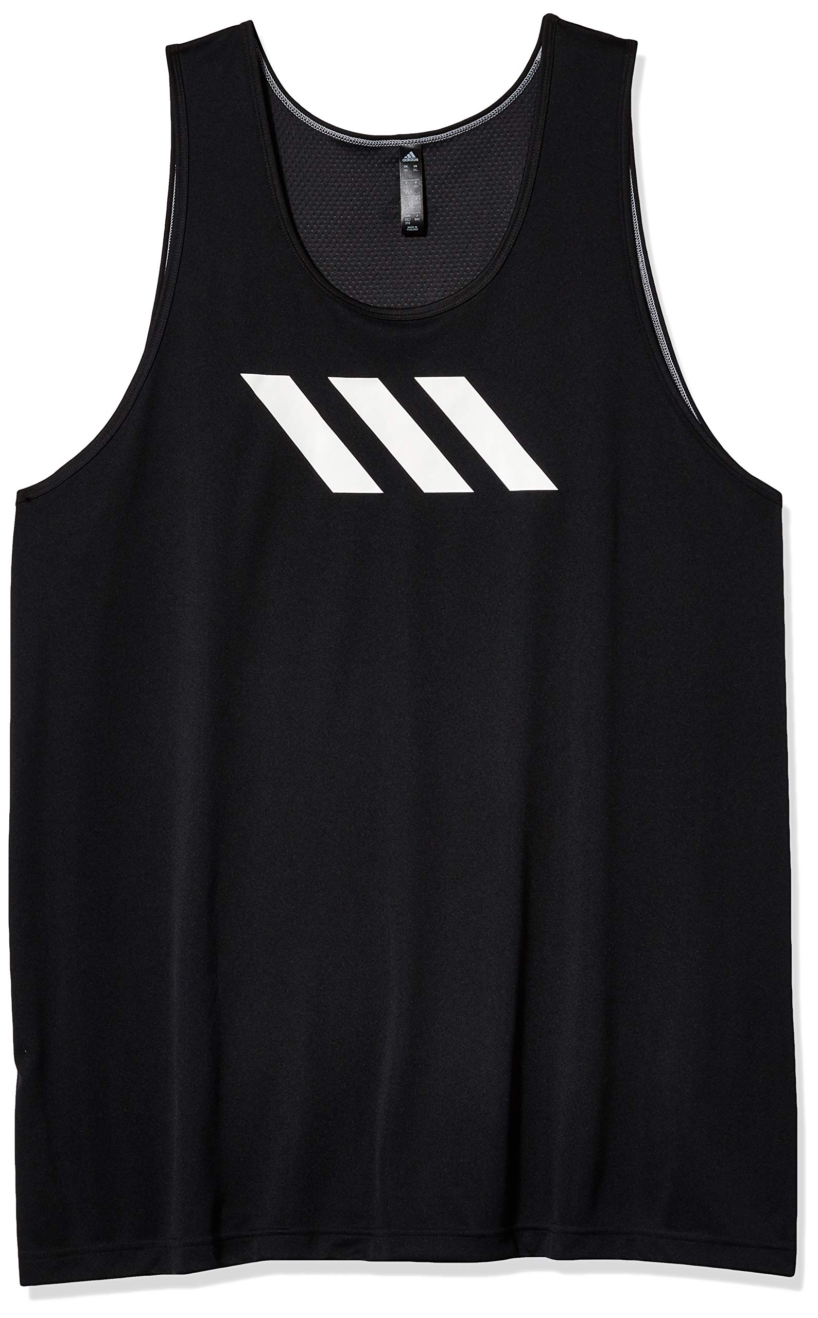 adidas Men's Sport 3-Stripes Tank Scarlet X-Large