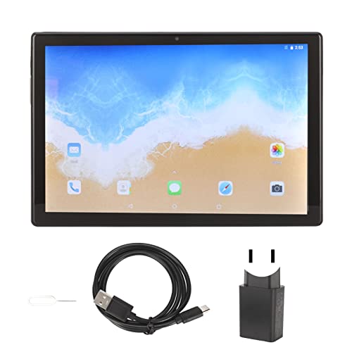 Airshi Call Tablet, 100-240V 5G WiFi HD Tablet Night Reading Mode with Dual Speakers for Watching 12 (US Plug)