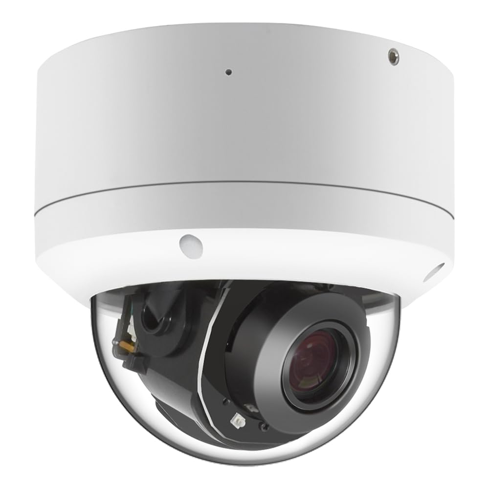 Inwerang Security 5.0MP H.265 POE IP PTZ Camera, 5X 2.7-13.5mm AF Lens, IP66 Waterproof Outdoor/Indoor Vandalproof Network Dome Camera, Audio in, 98ft Night Vision