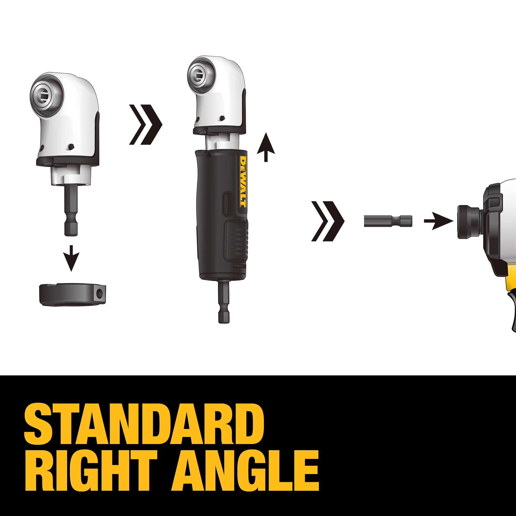 DEWALT Right Angle Adapter, 2-in-1 Attachment (DWAMRAFT)