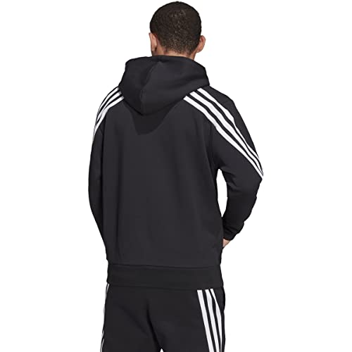 adidas Men's Sportswear Future Icon 3-Stripes Fullzip, Black, Medium
