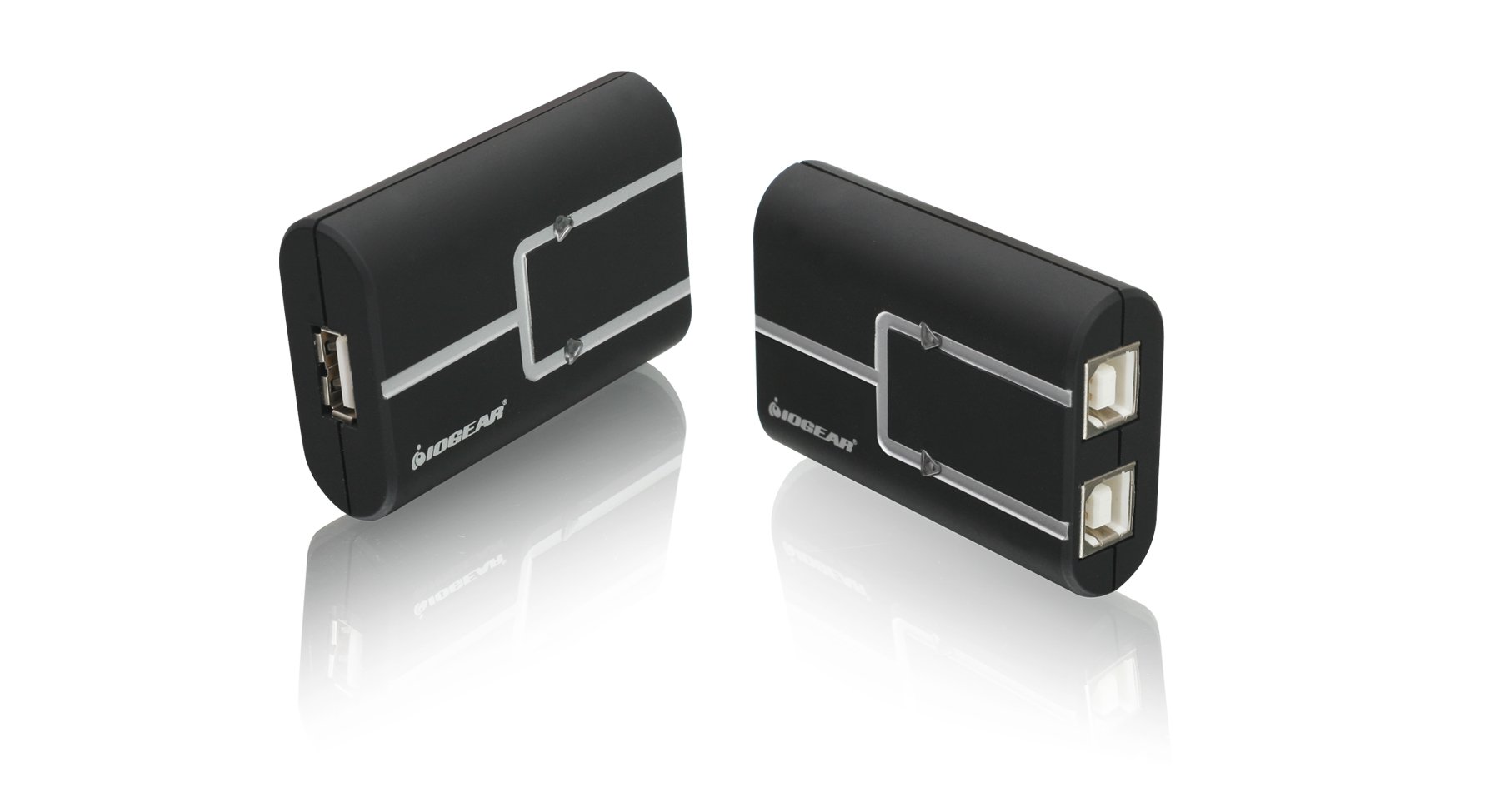 IOGEAR 2-Port USB 2.0 Printer Auto Sharing Switch GUB211 (Black)