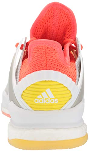 adidas Men's Stabil X White/Solar Red/Shock Yellow 14