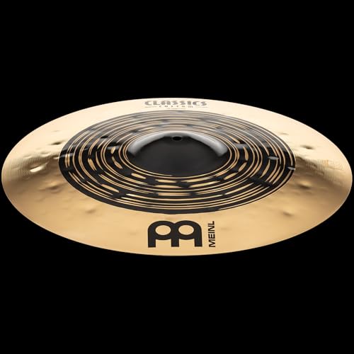 Meinl Cymbals Classics Custom Dual 18" Crash Cymbal for Drum Set, Dark/Brilliant — Made in Germany — B12 Bronze, 2-Year Warranty, (CC18DUC)