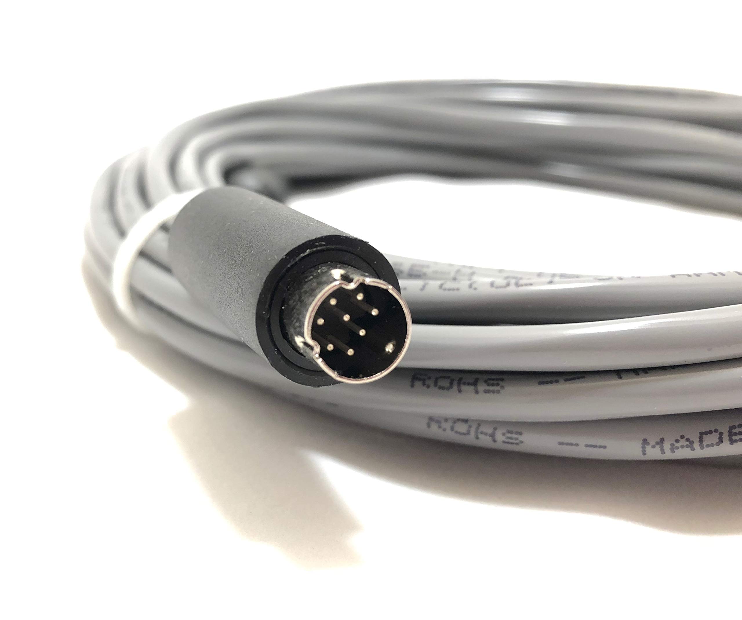 Go Electronic 100' VISCA Daisy Chain Cable VISCA RS232 Cable for Sony, PTZ Optics, and Other VISCA Compatible Cameras (8 Pin Mini Din to 8 Pin Mini Din) - Made in The USA