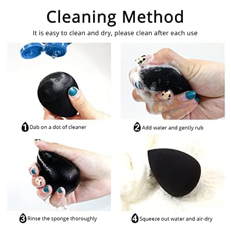 Premium Beauty Sponge Makeup Blender for Powder, Concealer and Foundation Applicator - Make Up Sponge for Cosmetic Blending Powder Puff - 1 piece