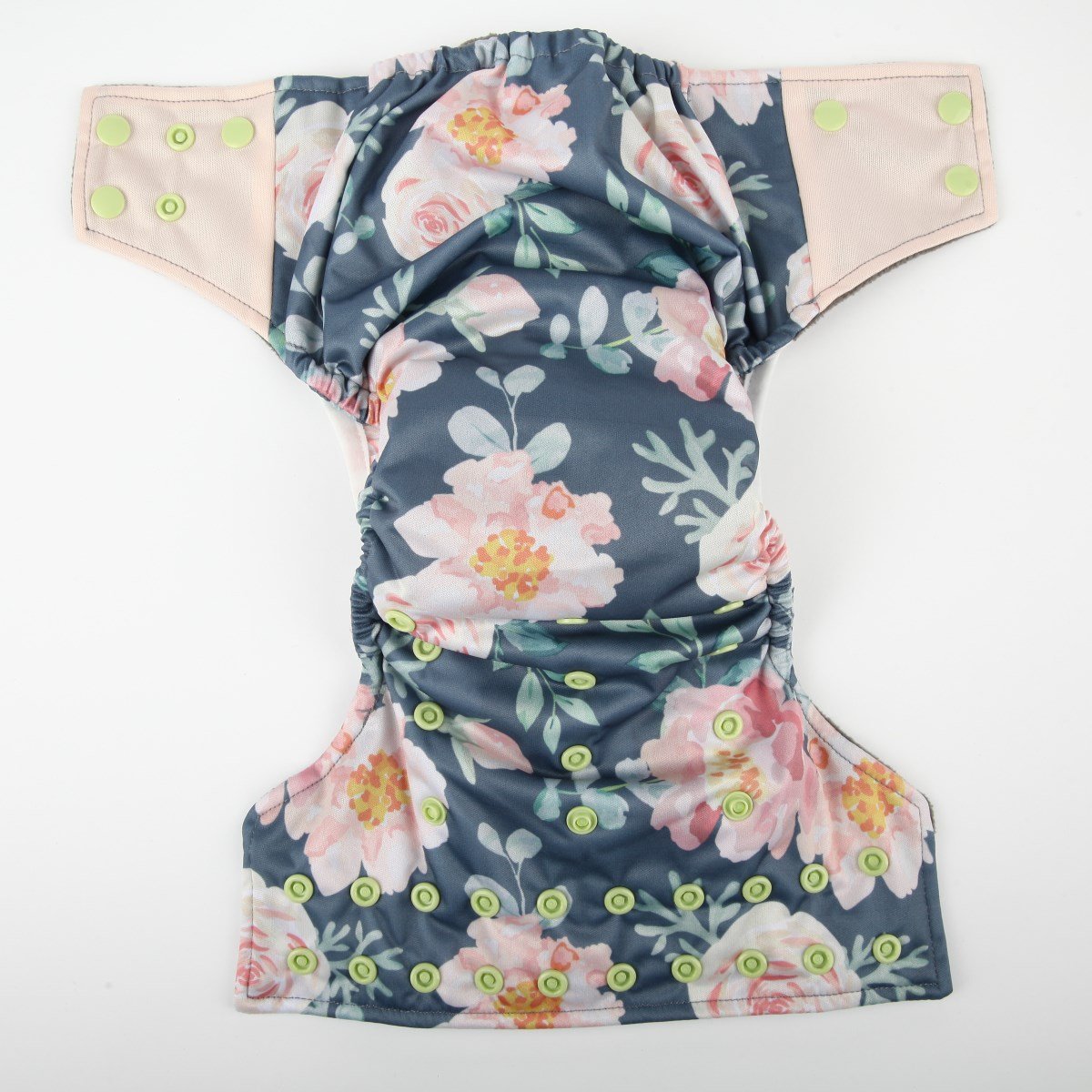 Sigzagor 3 AIll in One Cloth Diapers Nappies for Night AIO Sewn in Insert Reusable Washable (Flower Set)