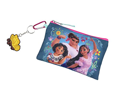 Bioworld Disney Encanto 5 Pc Backpack Set Lunch Box Pencil Case Keychain and Carabiner