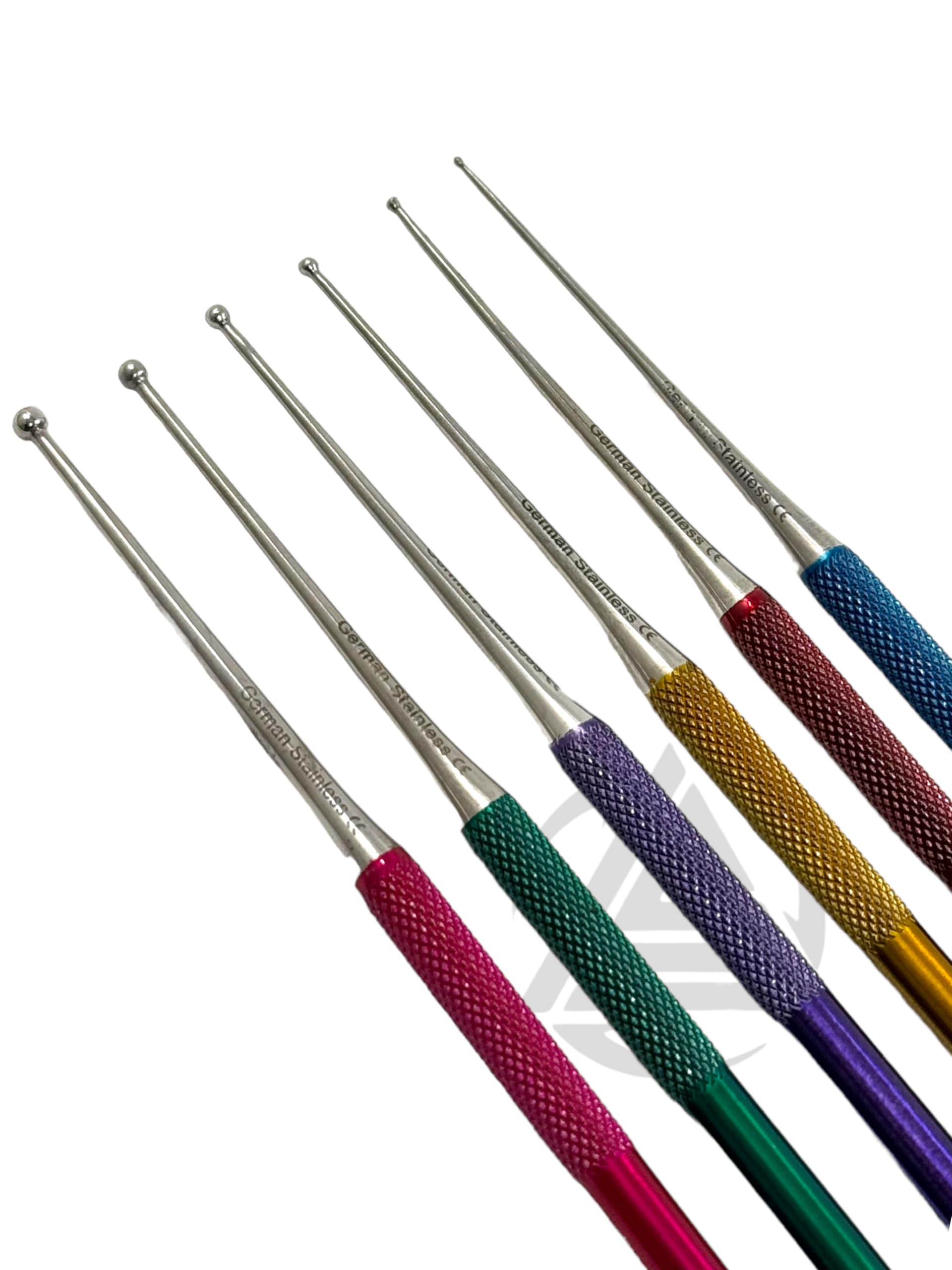Premium German Stainless-Ball Tip Snake Sexing Probe Set 6 Pieces