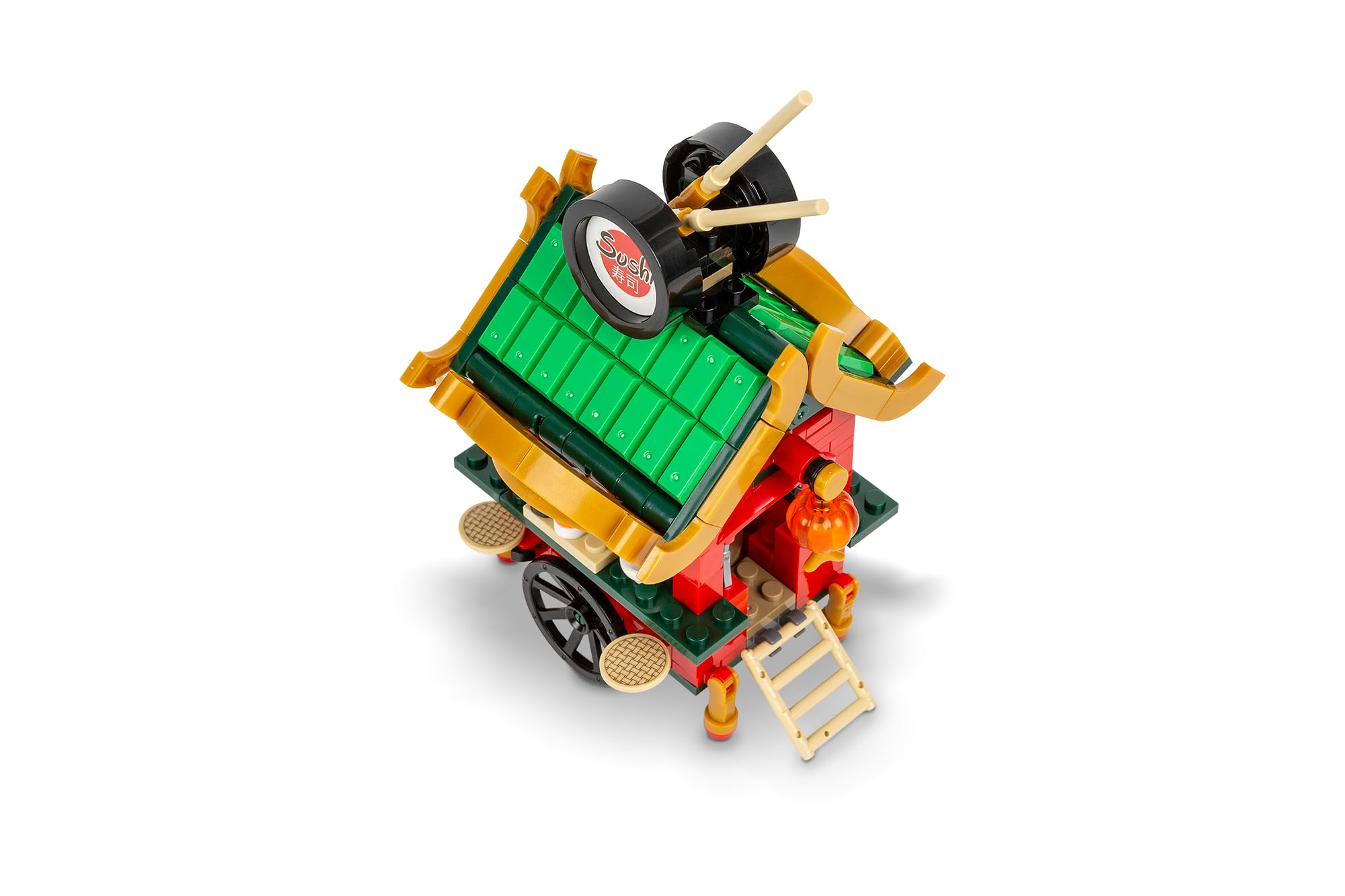 Exclusive Mini City - Sushi Cart - Custom Design Bricks - Compatible with All Major Brands …