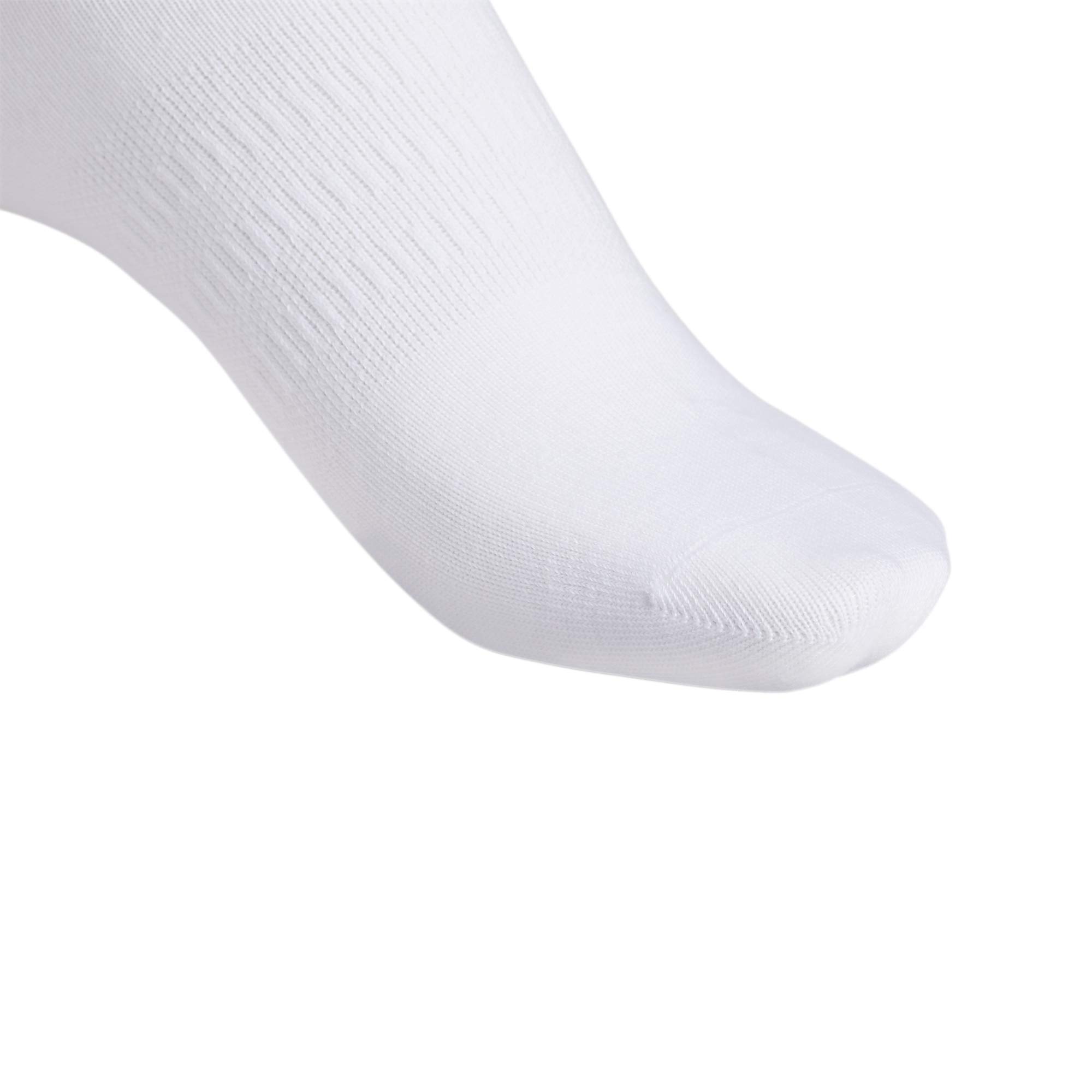 adidas Men's Superlite Low Cut Socks (6-Pair), White/Black, Large