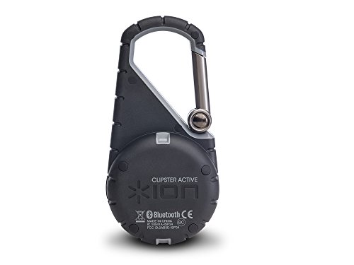 ION Audio Clipster Active | Bluetooth Clip-On Outdoor Speaker with Waterproof Rubber Covering & Mounting Bracket